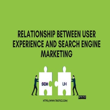 Relationship Between User Experience And Search Engine Marketing | PPT