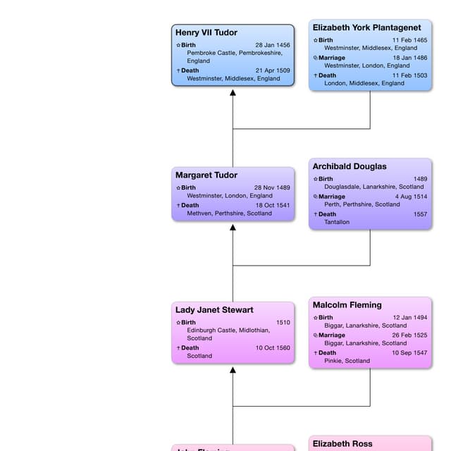Relationship chart gordon henry kraft:henry vii tudor | PDF