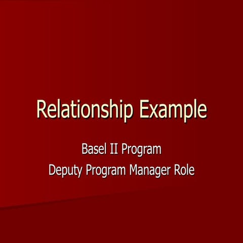 Relationship example | PPT