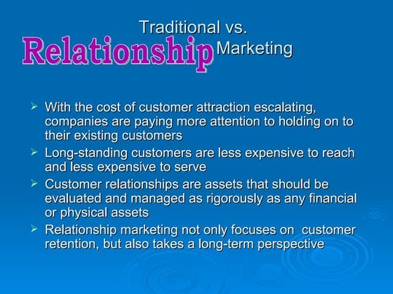 Relationship marketing | PPT