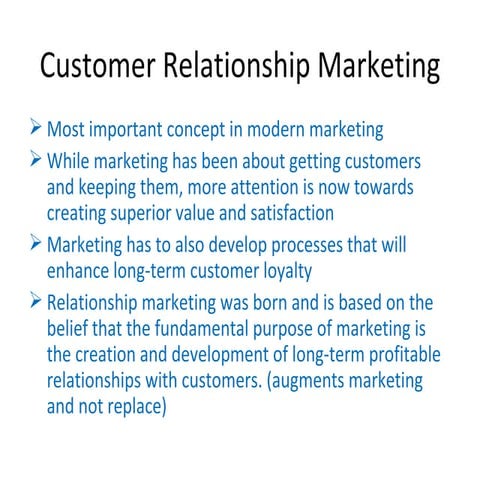 Relationship marketing1 | PPT