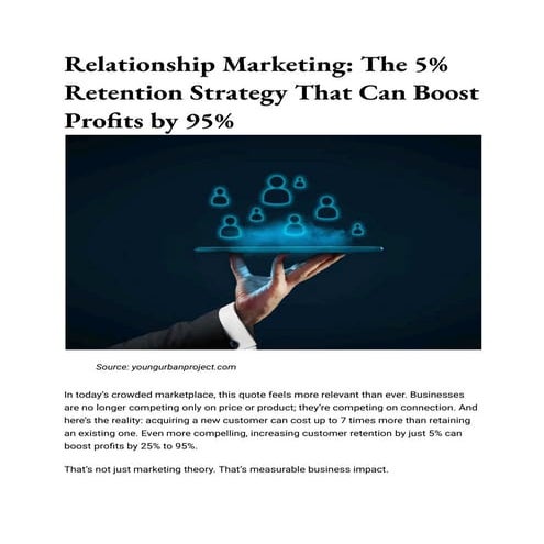 Relationship Marketing_ The 5% Retention Strategy That Can Boost ...