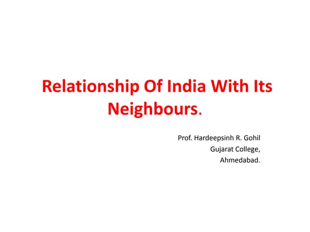 Pak indo relations | PPTX