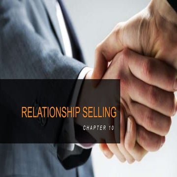 Relationship selling | PPTX