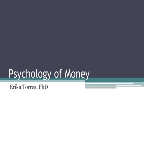 Psychology to Money | PPTX