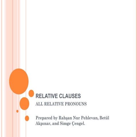Relative clauses | PPT