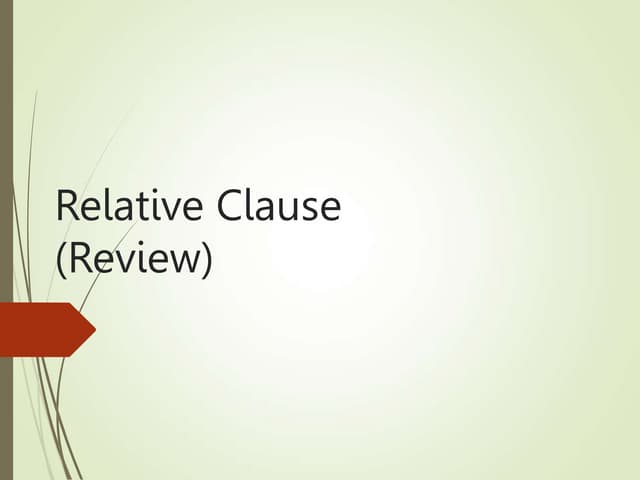 relatives-pronouns-ppt.ppt, relative clauses | PPT