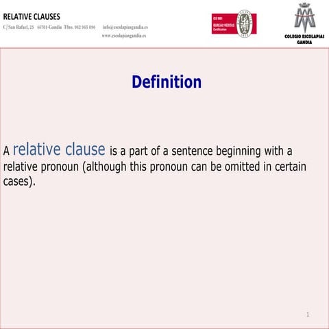 Relative Clauses | PPT