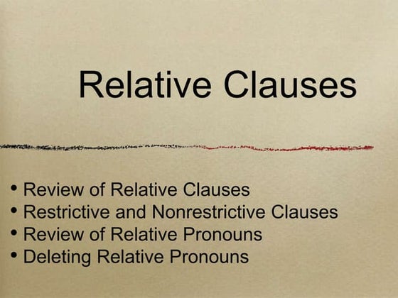 Reduced relative clauses! | PPT