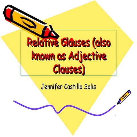 Relative clauses | PPT
