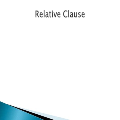 Relative clauses | PPT