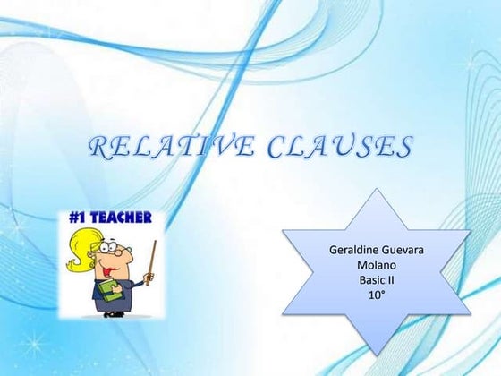 Relative clauses | PPT