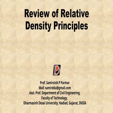 Review of Relative Density Principles - Soil Mechanics.ppt
