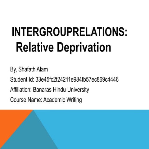 Relative deprivation | PPTX