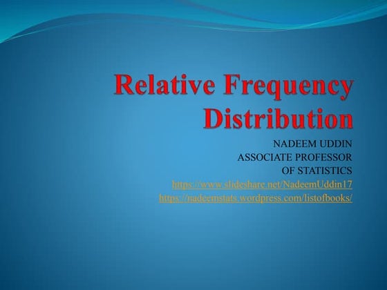 Frequency distribution table | PPT