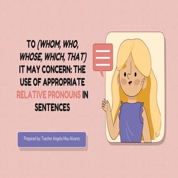 Relative Pronouns | PPT