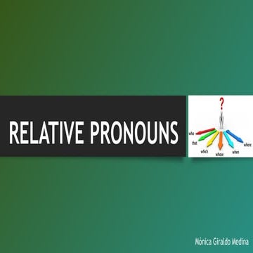 Relative Pronouns | PPT