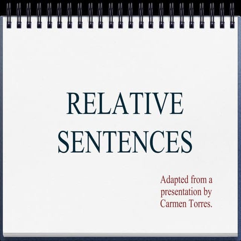 Relative Sentences | PPT
