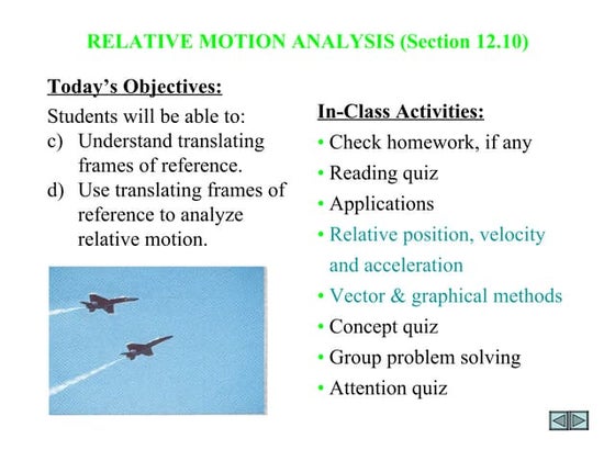 Relative velocities | PPT