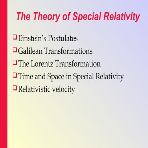 Relativity | PPT