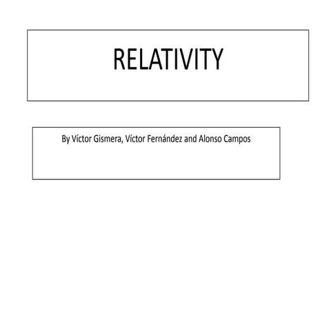The Relativity Theory | PPT | Free Download
