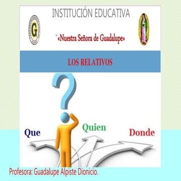 Los pronombre relativos | PPT