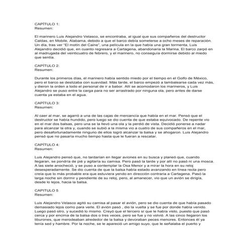 Relatos de un naufrago | PDF