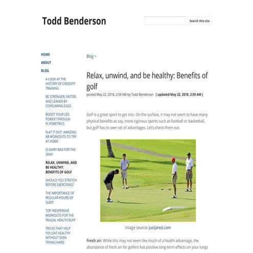Training For Golf Success | PPT