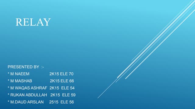 electric relay | PPT