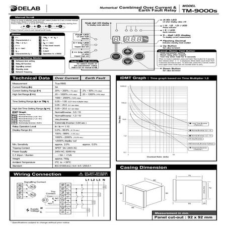 Relay delab tm 9000s manual | PDF