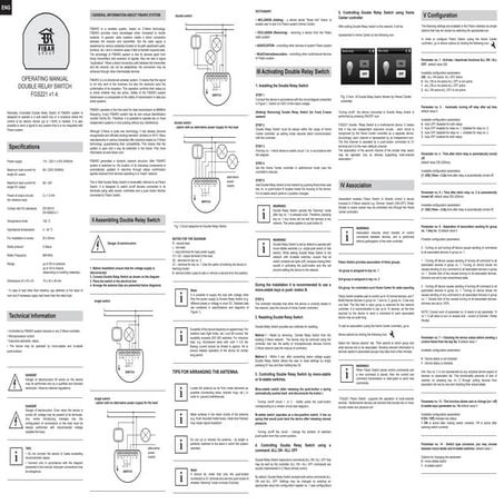 Fibaro Relay switch 1,5kw FGS221 | PDF | Operating Systems | Computer ...