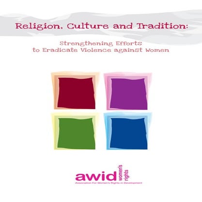 Religion, Culture and Tradition: Strengthening Efforts to Eradicate ...