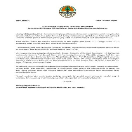 Release klhk (2) | PDF