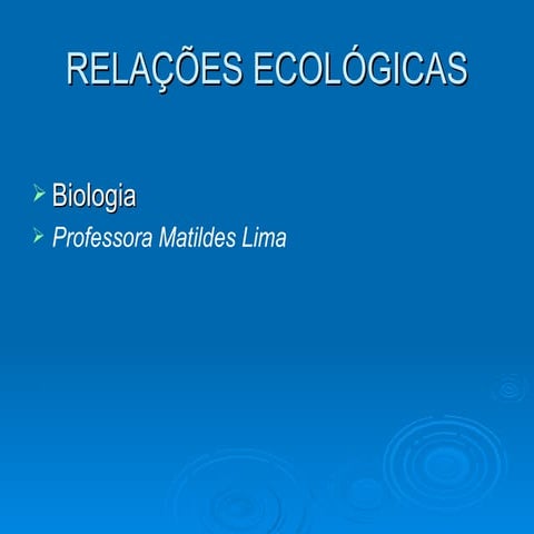 Interações ecológicas | PPT
