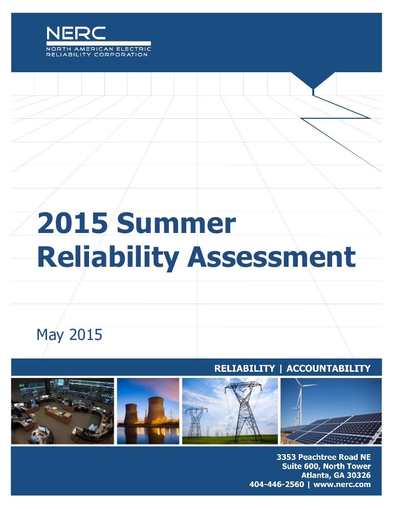 2015 Summer Reliability Assessment by NERC