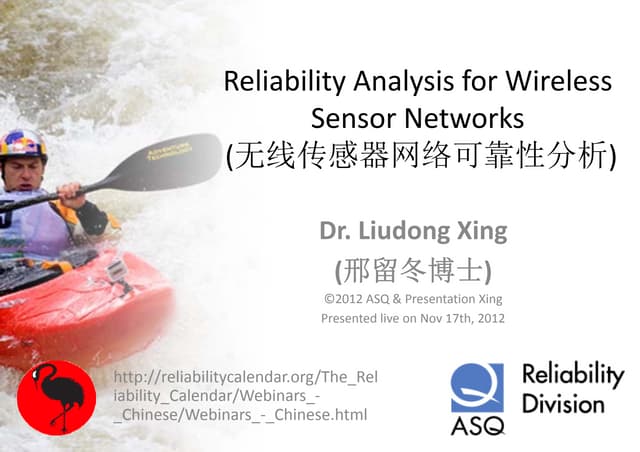 Reliability Analysis For Wireless Sensor Networks Ppt