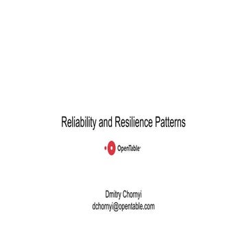 Reliability And Resilience Patterns Pdf Cloud Computing Internet