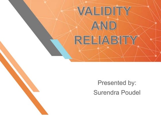Validity & reliability | PPT