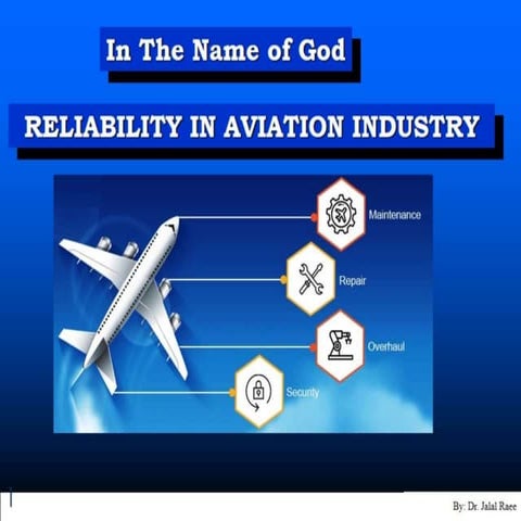 Reliability in aviation industry | PPTX