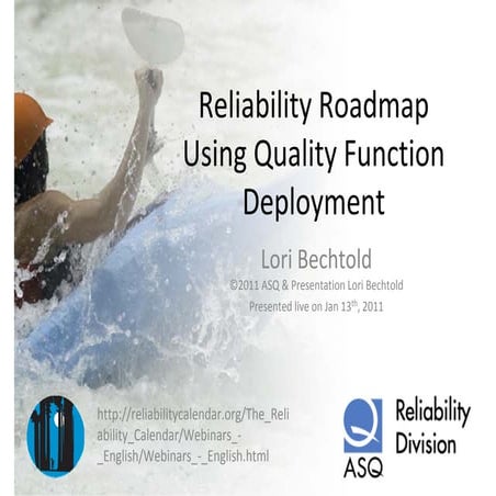 Quality capability roadmap