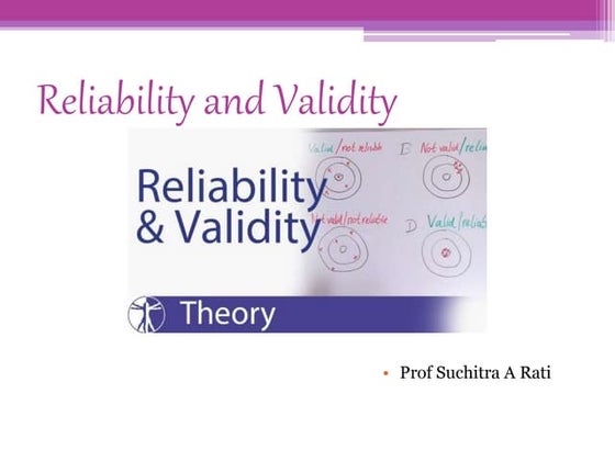Validity and Reliability | PPT | Standardized Testing | Educational ...