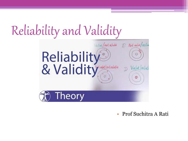 Validity and Reliability | PPT | Standardized Testing | Educational ...