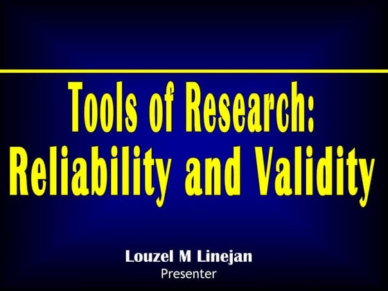 Reliability and its types: Split half method and test retest methods | PPT