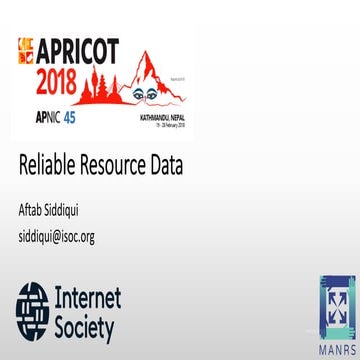 Reliable Resource Data | PPT