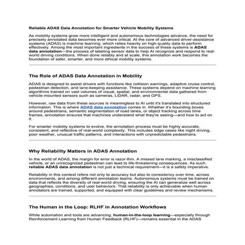 Reliable ADAS Data Annotation for Smarter Vehicle Mobility Systems.docx