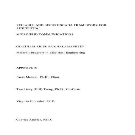 A SCADA System Using Mobile Agents for a Next-Generation Distribution System | PDF