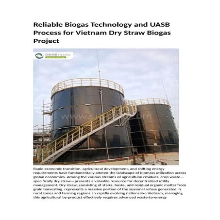 Reliable Biogas Technology and UASB Process for Vietnam Dry Straw ...