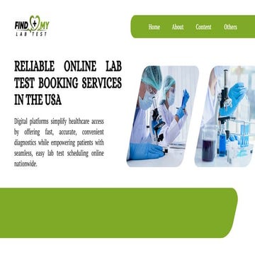 Reliable Online Lab Test Booking Services in the USA | PDF