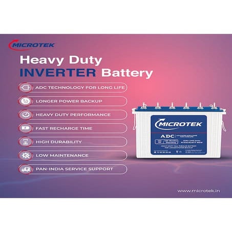 Reliable Power with Microtek's Best Inverter Battery: Heavy Duty with ...