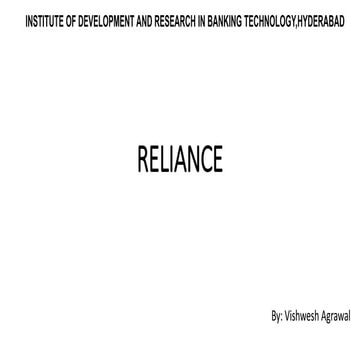 Reliance Business Model | PPTX